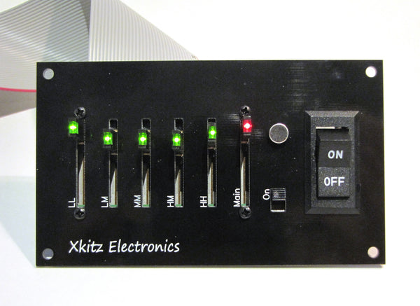 Control Panel for Five Channel Light Organ [XLO-5CP] – Xkitz Electronics